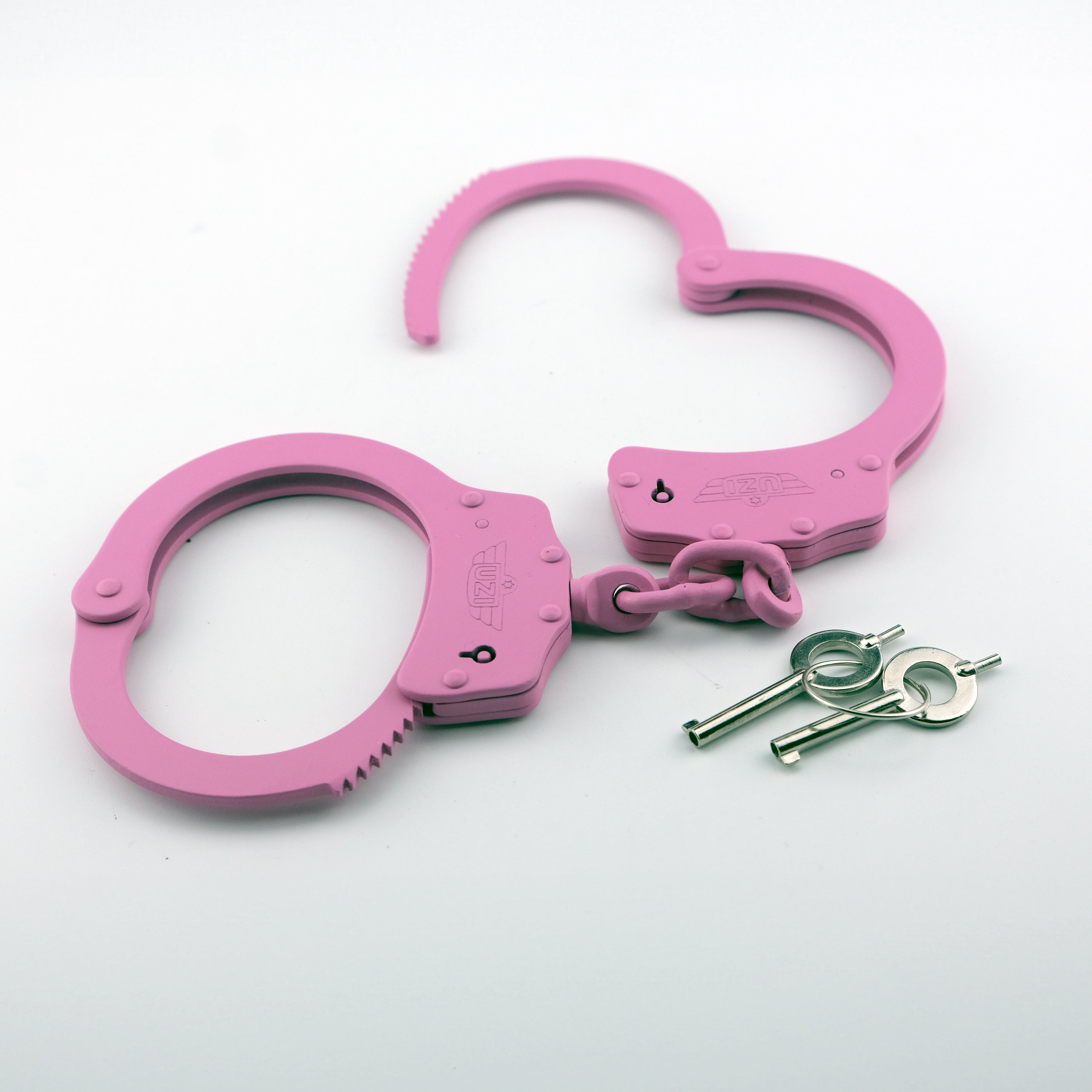 Steel Handcuffs Pink – selfbondage-shop