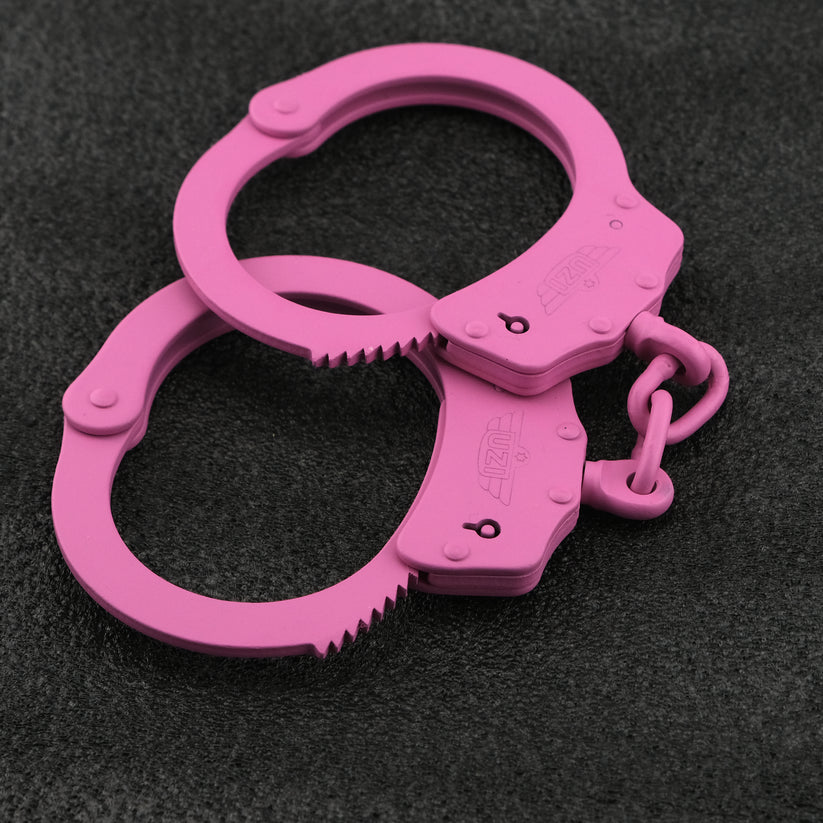 Steel Handcuffs Pink – selfbondage-shop