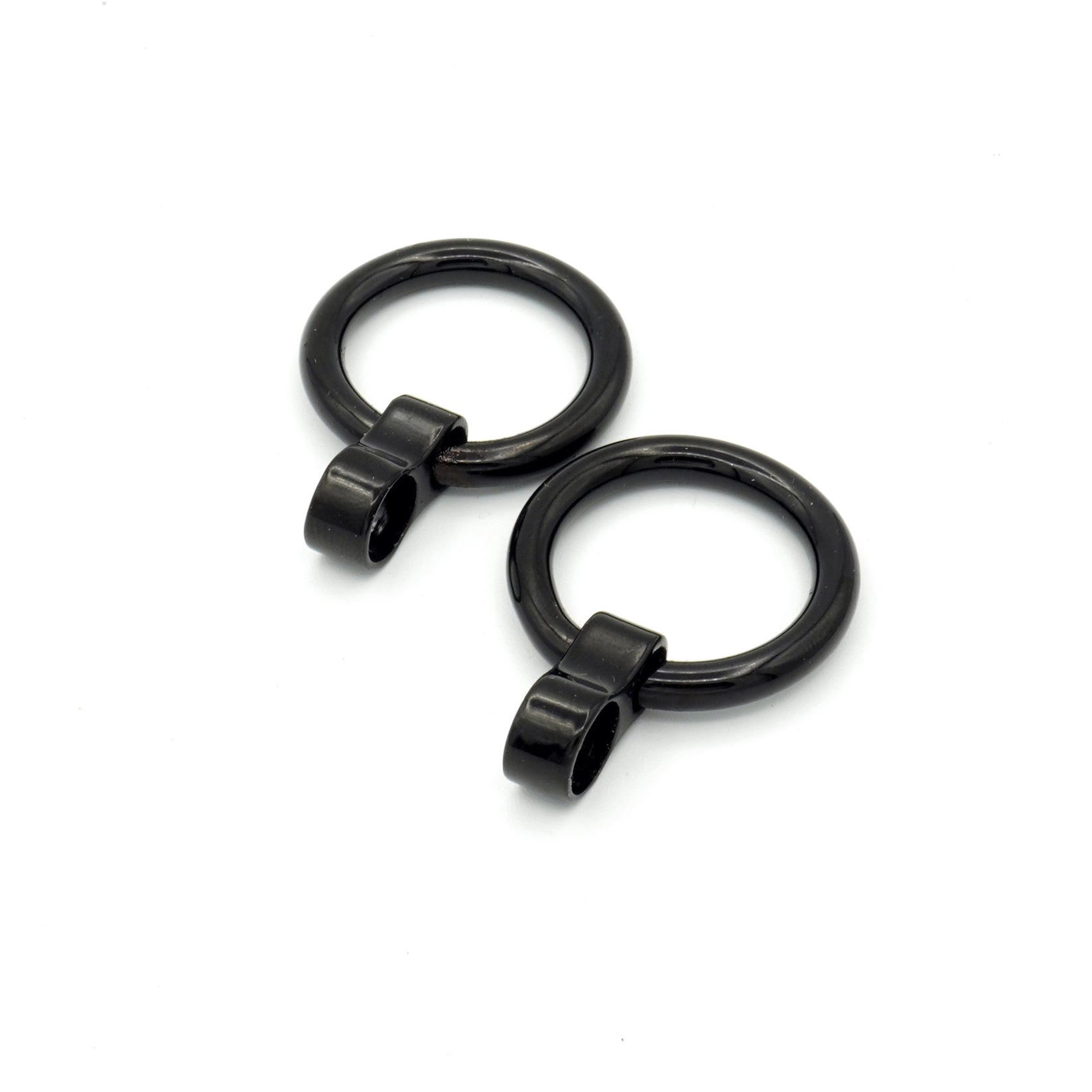 Thin locking jewelry bangles with key (Black) – selfbondage-shop