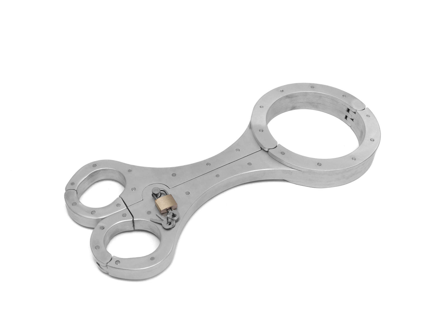 Premium lockable shrew's fiddle out of solid aluminium – selfbondage-shop