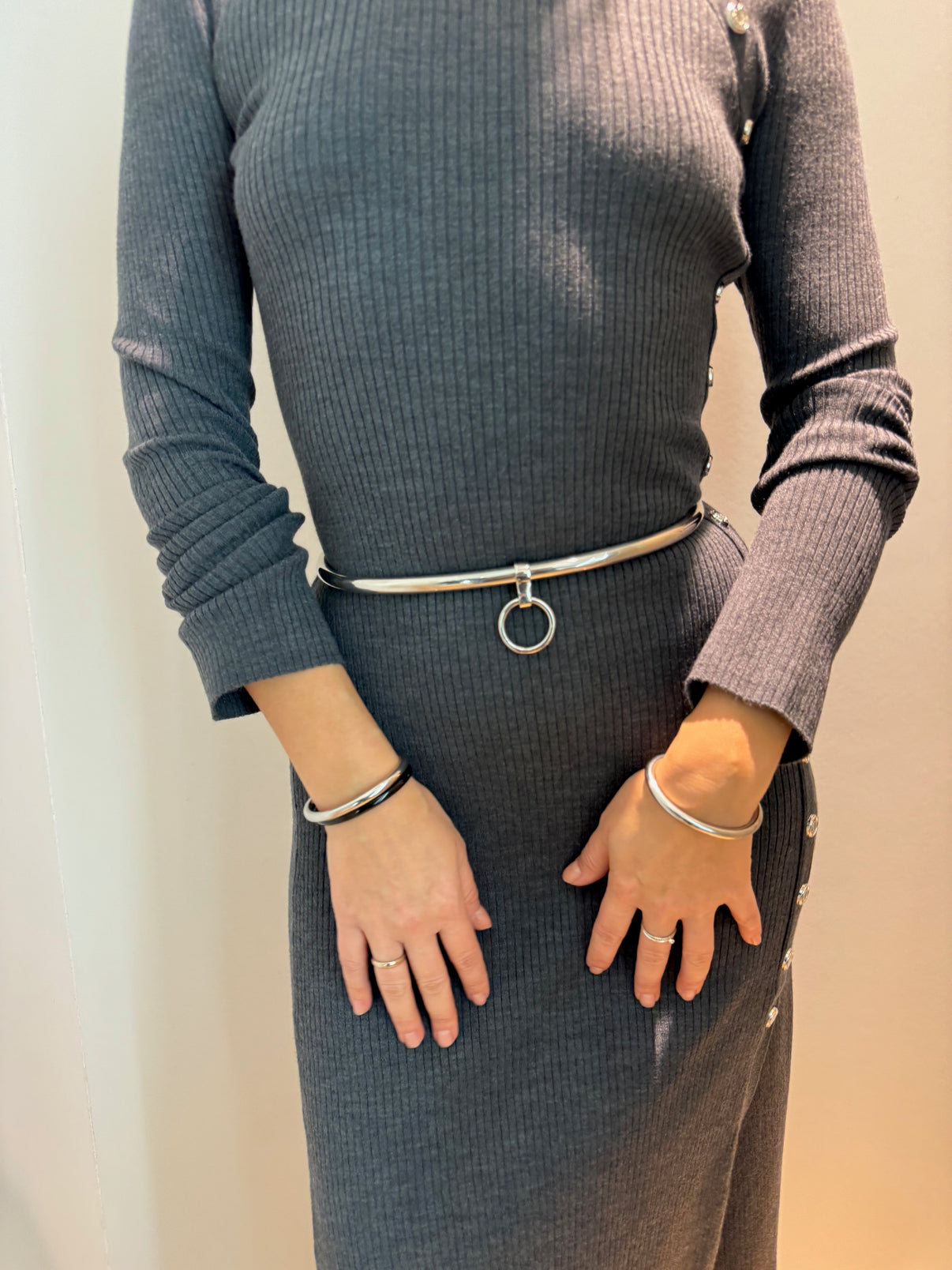 Stainless steel lockable belt, waist restraint, with O-ring ...