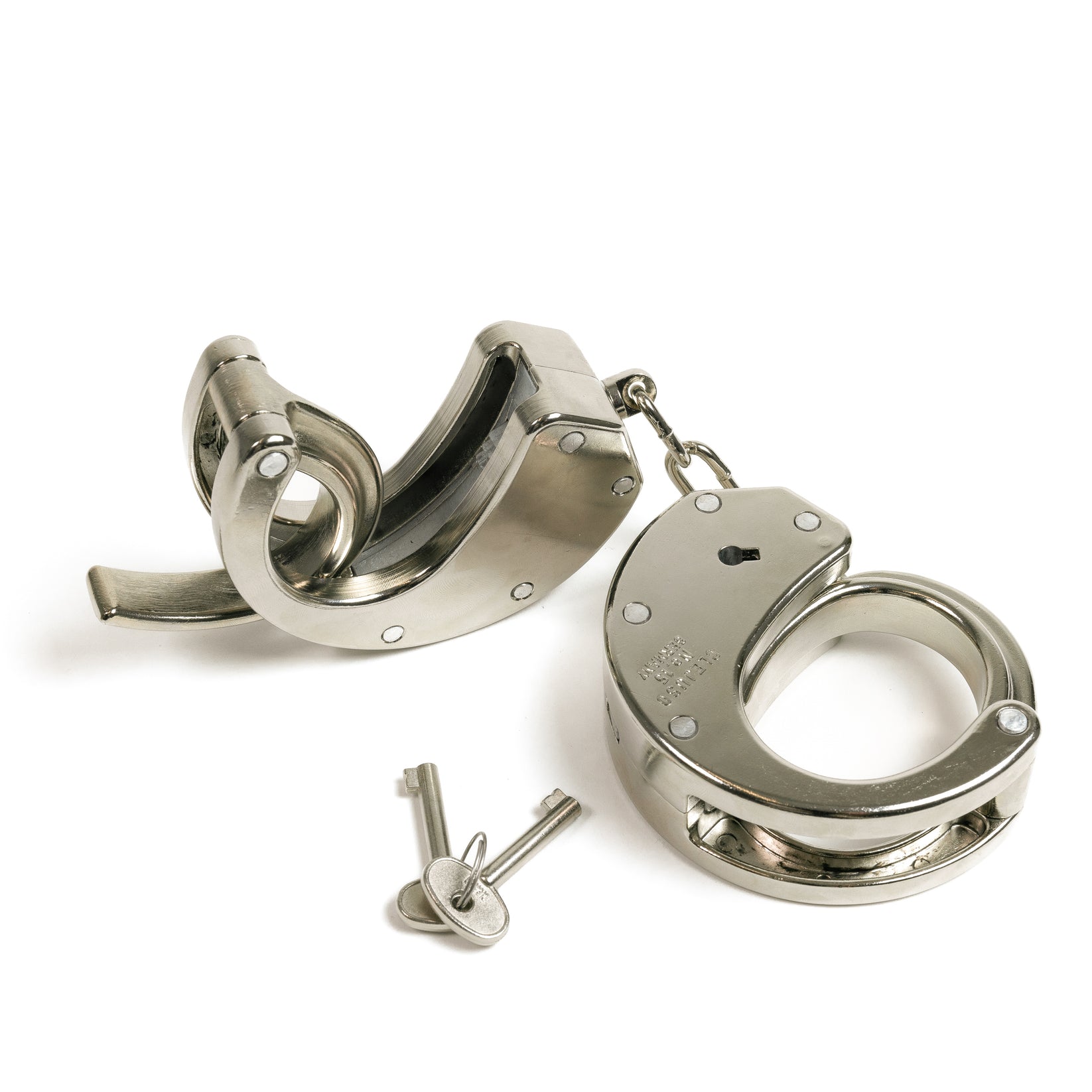 Clejuso No. 15 - very heavy handcuffs with chain – selfbondage-shop