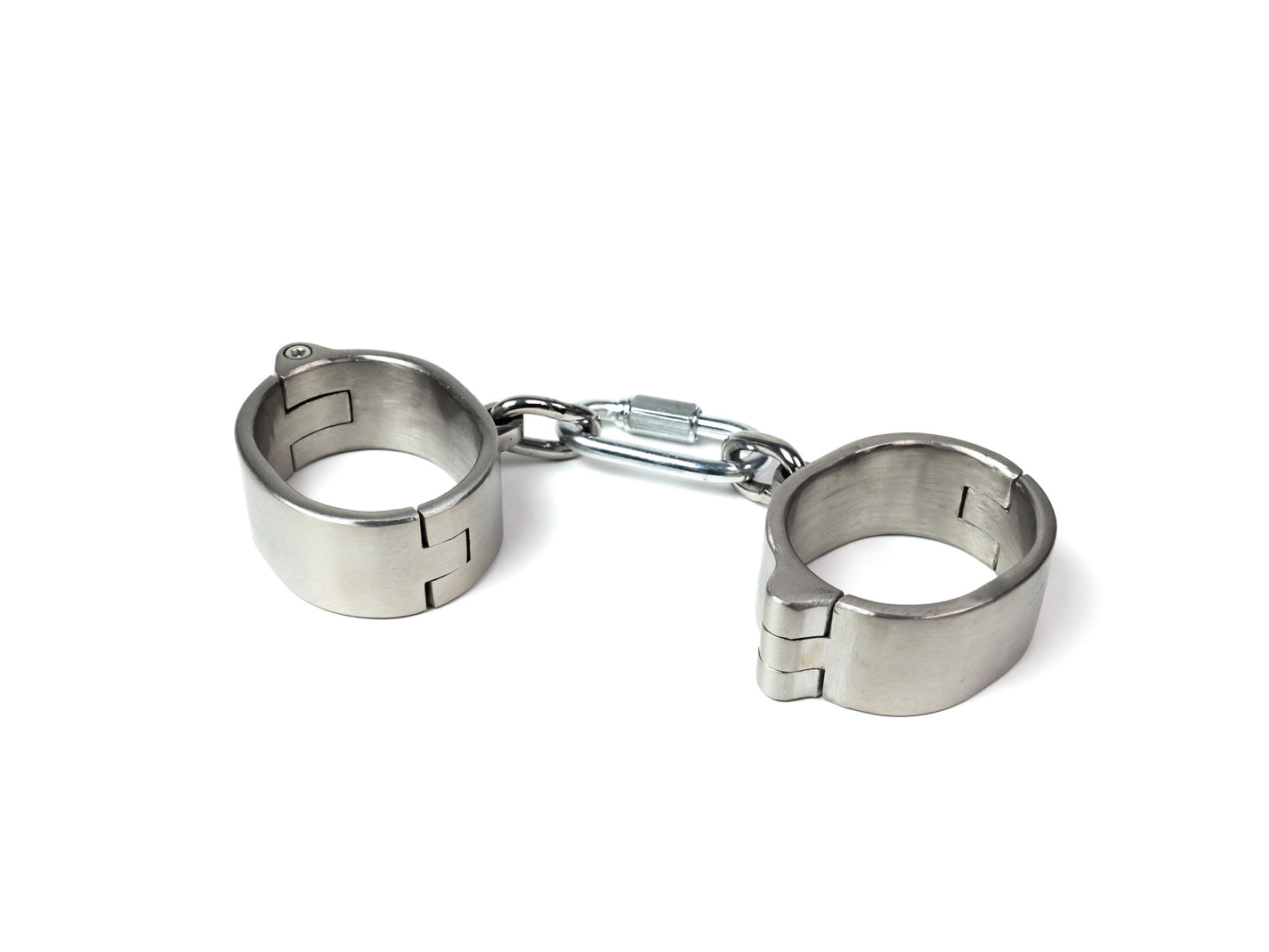 Stainless steel shackles with screw lock – selfbondage-shop