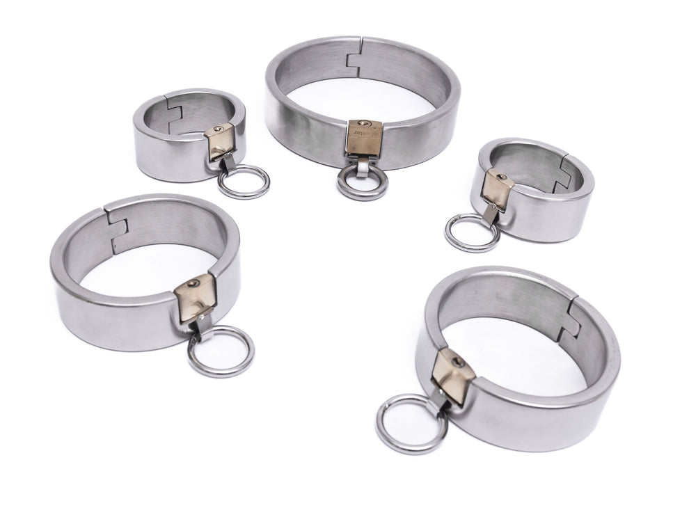 Brushed stainless steel restraints - padlock – selfbondage-shop
