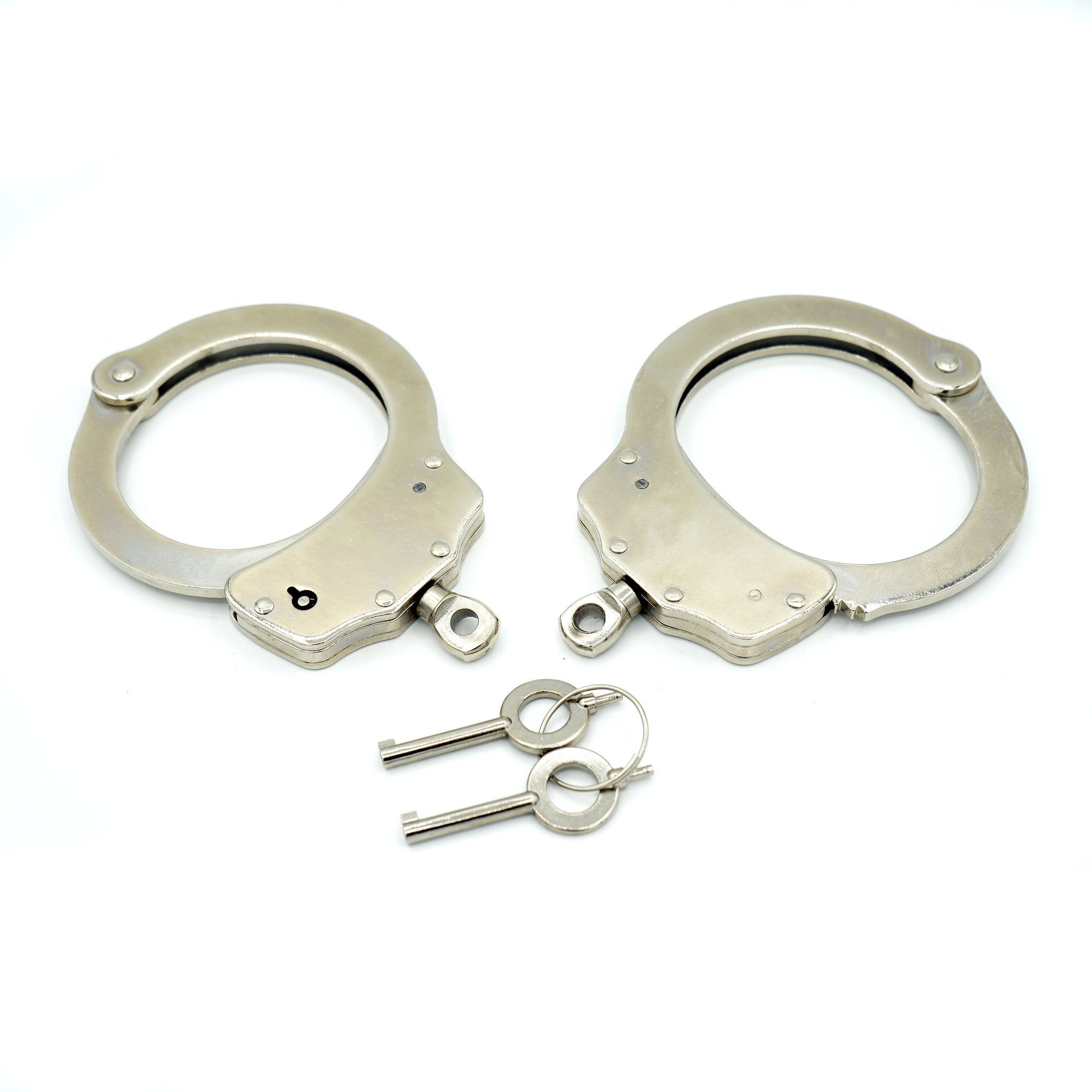 Steel Police Handcuffs Without Chain – selfbondage-shop